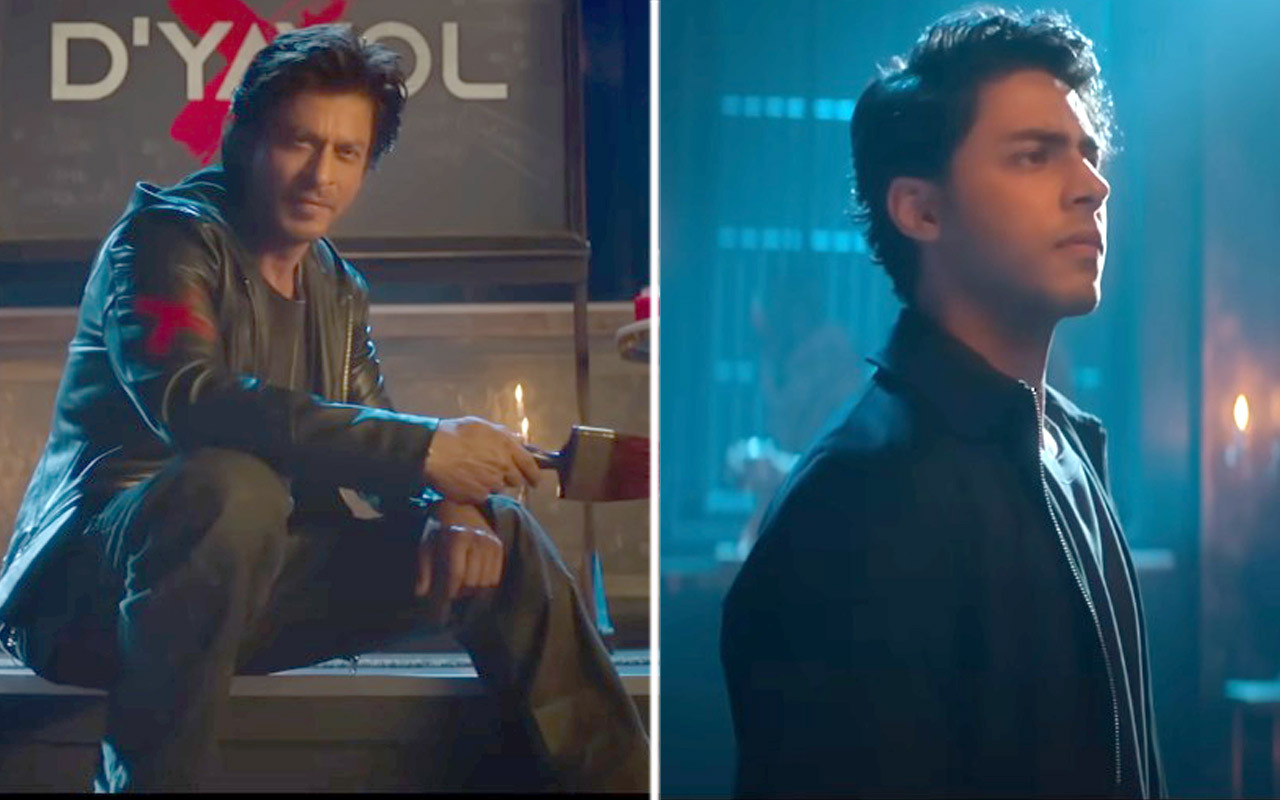 Shah Rukh Khan helps his frustrated son in coming up with brand logo in Aryan Khan-directed ad ...